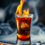 Vodka Flaming Dr. Pepper